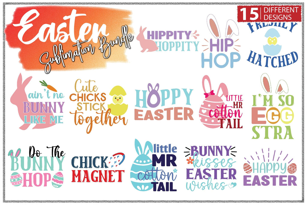 15 Easter Sublimation Bundle - So Fontsy