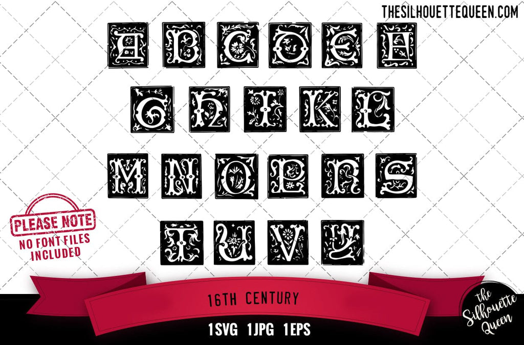 16th Century alphabets - ABC letters - So Fontsy