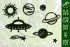 17 Space theme cut out designs, laser cut file, shapes. SVG - So Fontsy