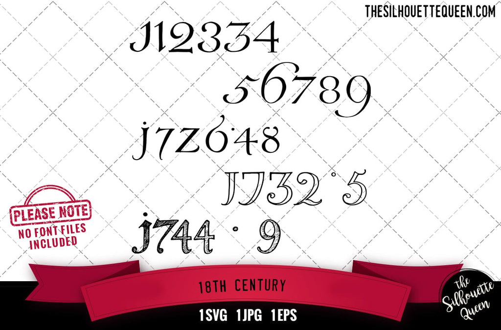 18th Century numerals - So Fontsy