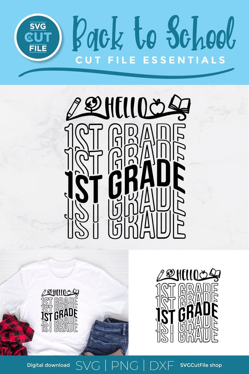 1st Grade svg, 1st grader svg, first grade teacher svg, First Grader ...