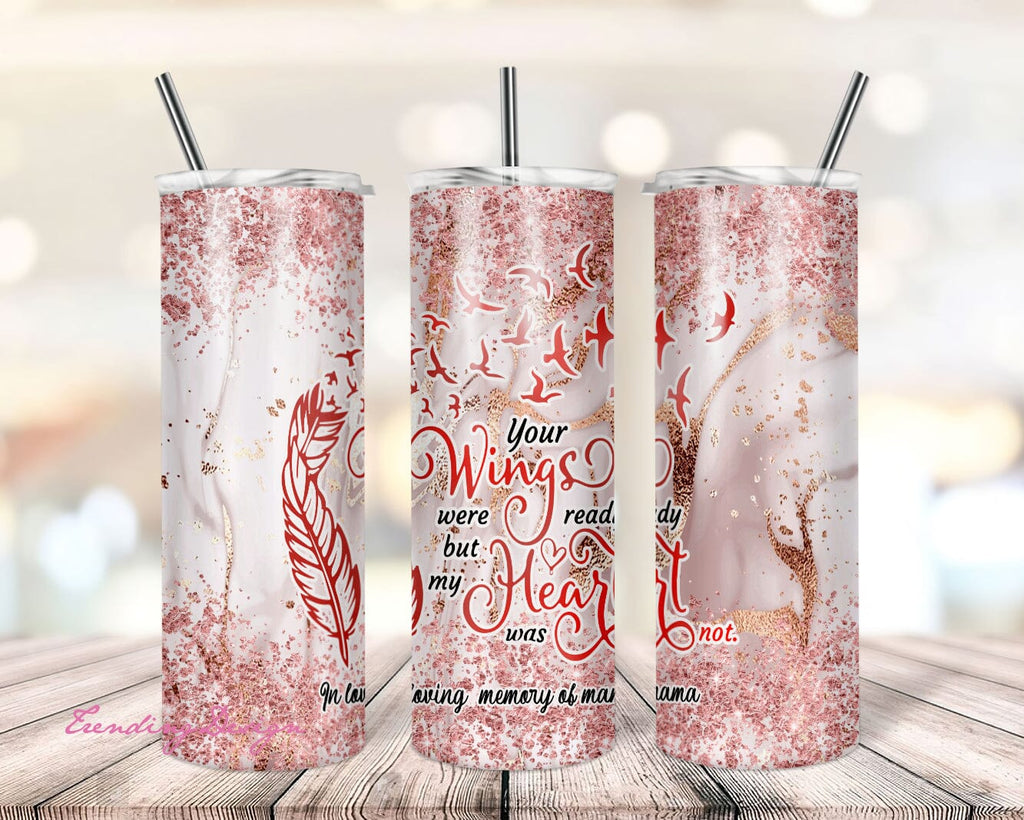 20 oz Skinny Tumbler Sublimation Template Agate Milky Way Rose Memorial ...