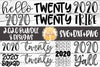 2020 Bundle - New Year SVG PNG DXF Cut Files - So Fontsy