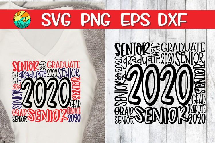 2020 - Graduate - Word Art - SVG - DXF - EPS - PNG - So Fontsy