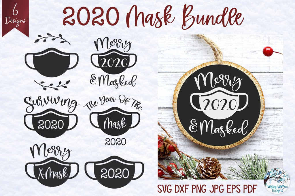 2020 Mask SVG Bundle - So Fontsy