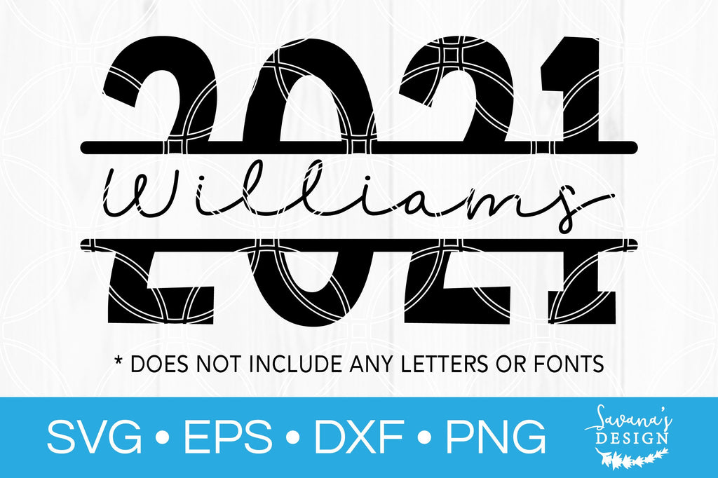 2021 Split Monogram SVG - So Fontsy