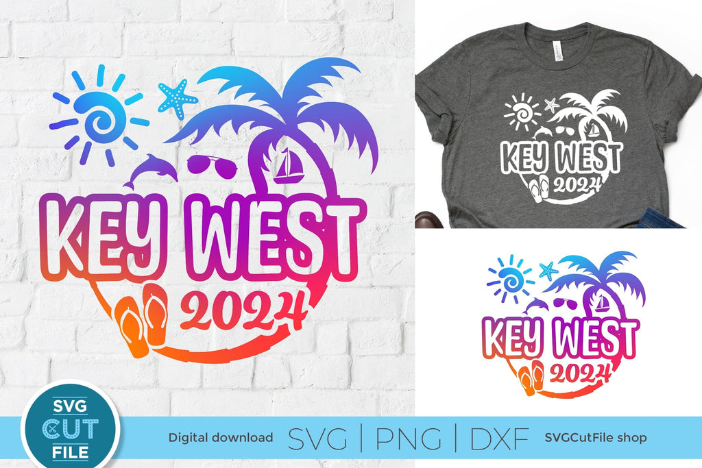 2024 Key West svg - Key West Florida Vacation or Trip - So Fontsy