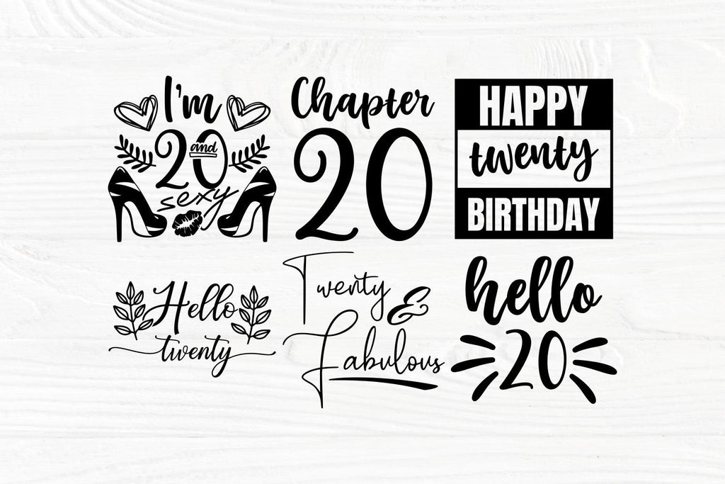 20th Birthday SVG, Happy Birthday Svg, Birthday Girl Svg - So Fontsy