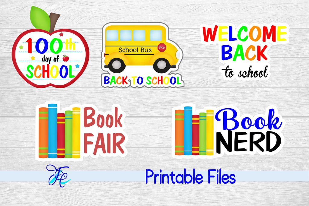 22 School Stickers - So Fontsy