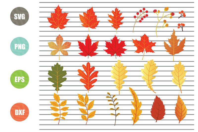 23 Styles Leaf Autumn (2) Svg, Leaf SVG, Leaves SVG, Autumn Svg, Fall ...