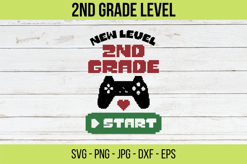 2nd Grade Level Svg, Back To School Svg,2nd Grade Cricut Cut Files ...