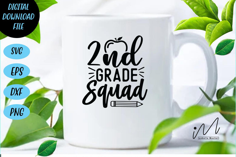 2nd grade squad svg, 2nd grade teacher svg,Kindergarten Teacher Svg ...
