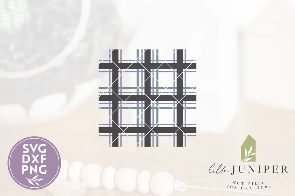 3-Color Plaid SVG Files | Farmhouse SVG - So Fontsy