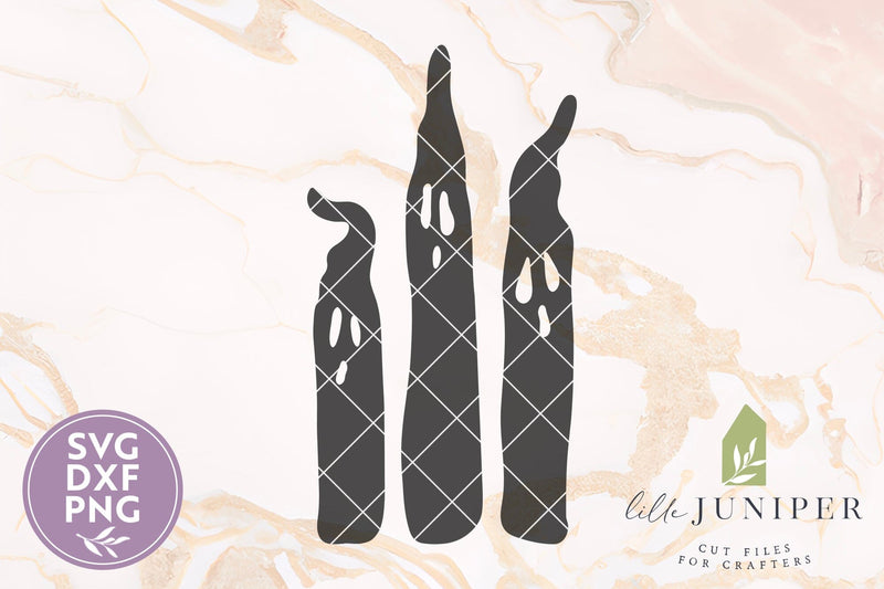 3 Primitive Ghosts SVG Files, Halloween Sign SVG - So Fontsy