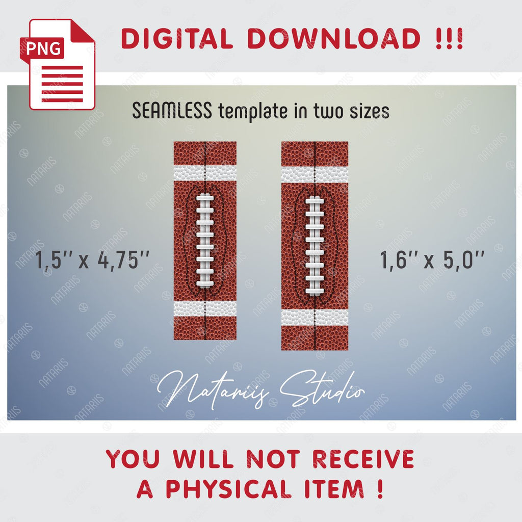 3 Seamless US Football Patterns for Epoxy Pen Wrap - So Fontsy