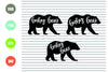 3 Styles Baby Bear Svg Png Dxf Eps Cut Files - So Fontsy