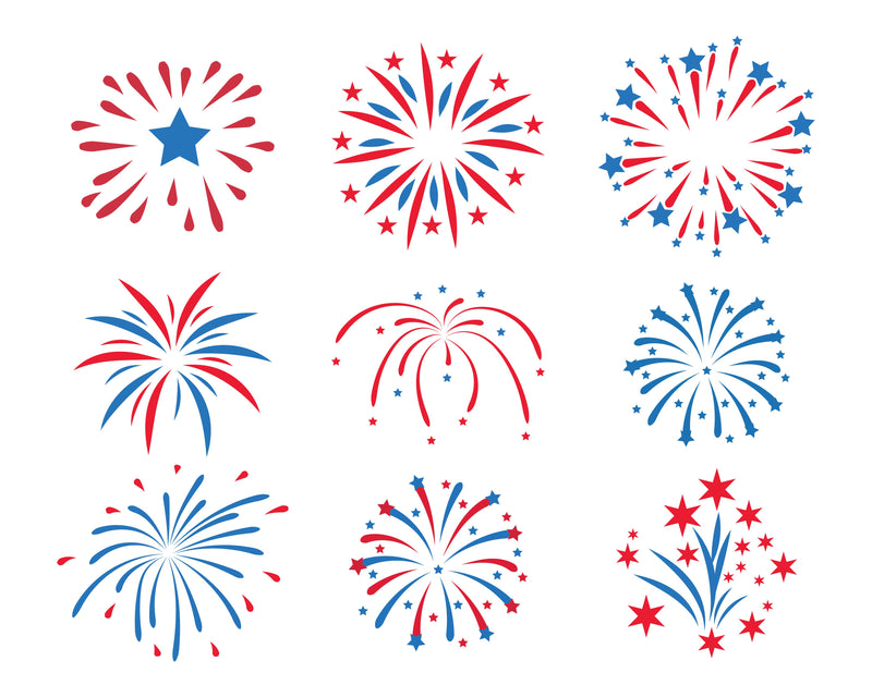 30 4th of July Fireworks SVG, Fireworks SVG, Independence Day Svg ...