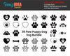 15 Paw of Pets Svg, paw puppy, paw cat, kitty, lovely dog paw png, dxf ...