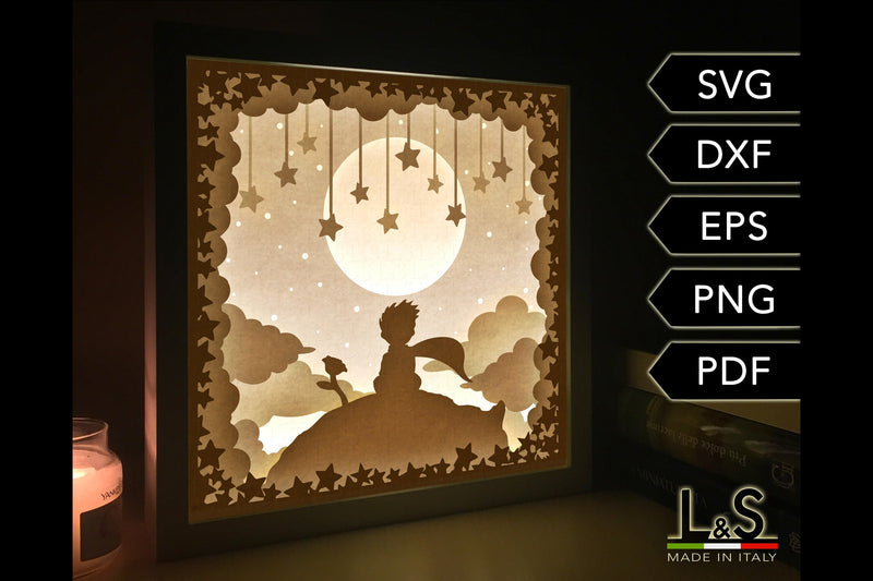 3D Baby Light Box Template | Layered Shadow Box Svg - So Fontsy