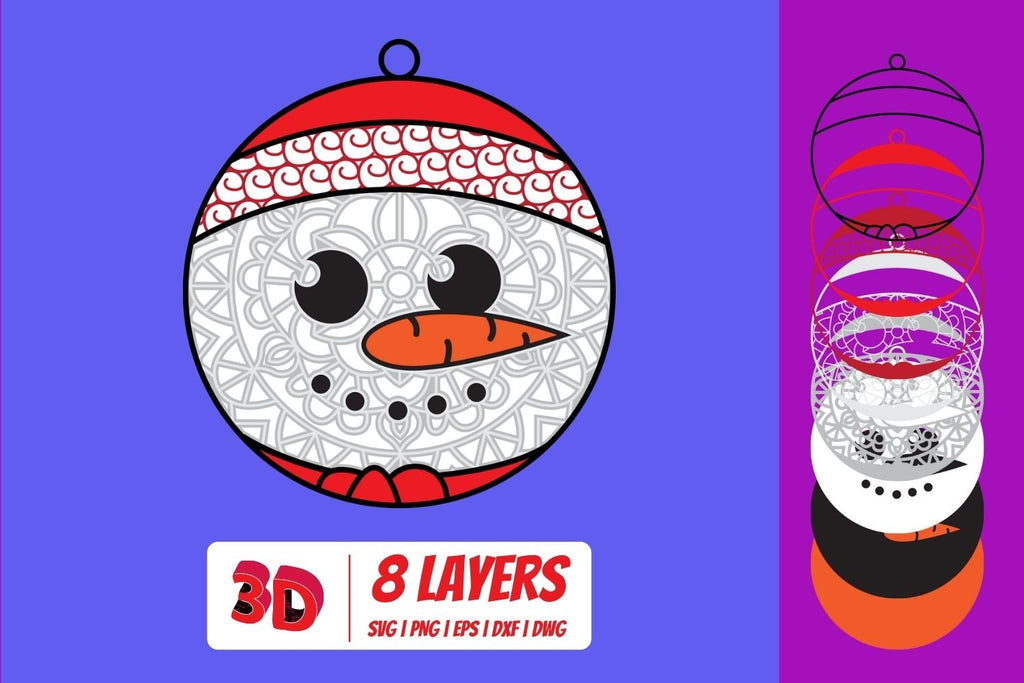 3D Christmas Balls SVG Bundle | vol. 2 - So Fontsy