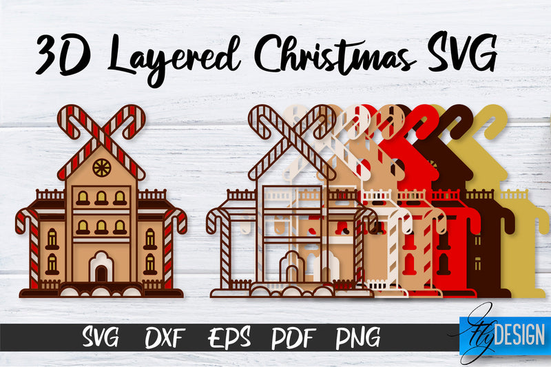 3D Layered Christmas SVG Bundle | Christmas Design | Multilayered SVG ...