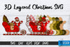 3D Layered Christmas SVG | Christmas Design | Multilayered SVG - So Fontsy