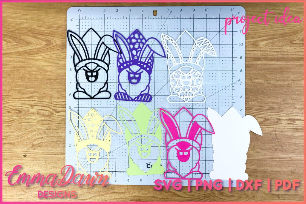 3D Layered Gnome SVG | Easter Bunny Gnome SVG - So Fontsy