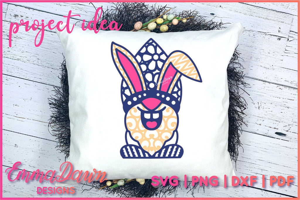 3D Layered Gnome SVG | Easter Bunny Gnome SVG - So Fontsy