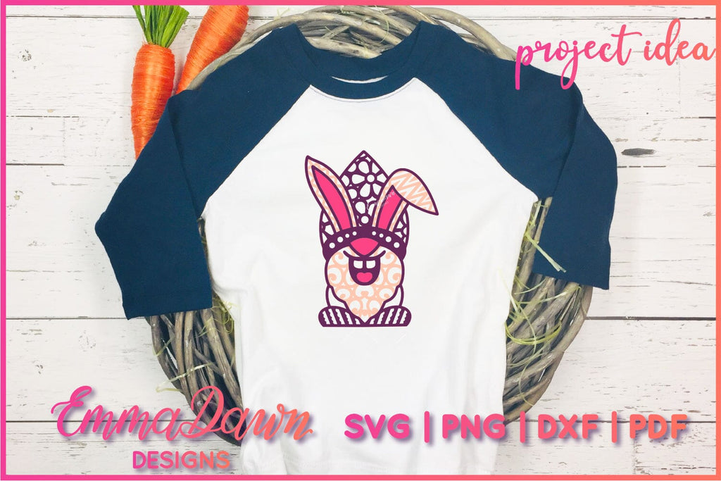 3D Layered Gnome SVG | Easter Bunny Gnome SVG - So Fontsy