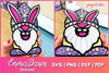 3D Layered Gnome SVG | Easter Bunny Gnome SVG - So Fontsy