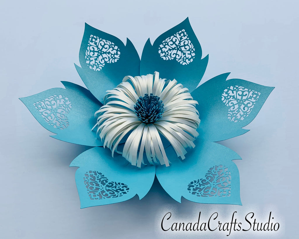 3D Paper Flower Template #13 - So Fontsy