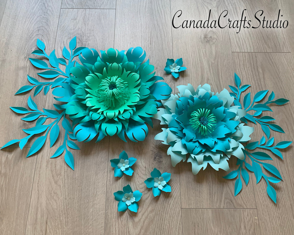 3D Paper Flower Template - So Fontsy