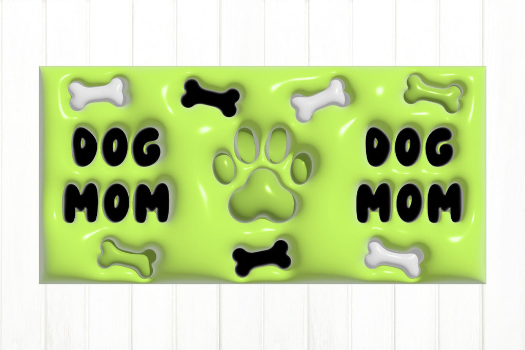 3D Puff Paw Mug. 3D Inflated Dog Mug Bundle - So Fontsy