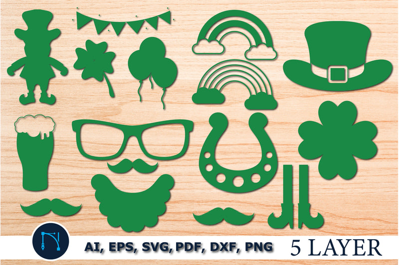 3d st Patrick’s day paper cut SVG bundle - So Fontsy