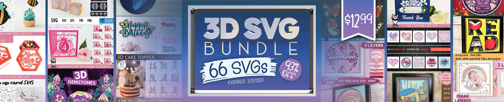 3D SVG Bundle - So Fontsy