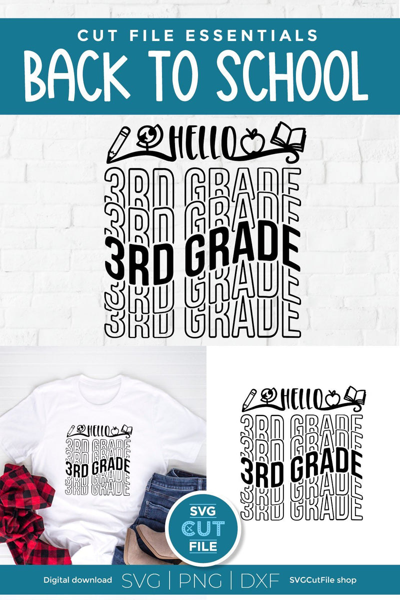 3rd Grade svg, 3rd grader svg, Third grade teacher svg - So Fontsy