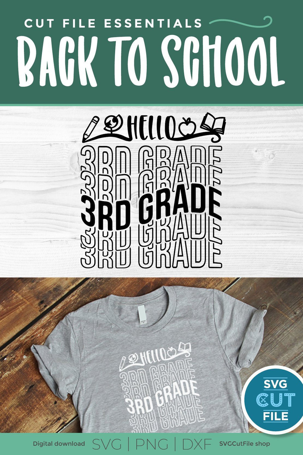 3rd Grade svg, 3rd grader svg, Third grade teacher svg - So Fontsy