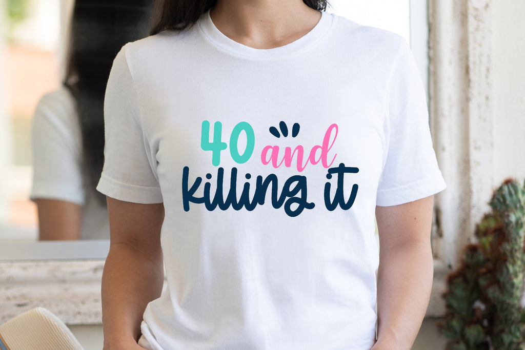 40th Birthday SVG Cut File Mini Bundle - So Fontsy