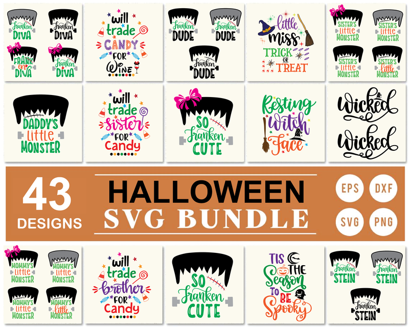 43 Styles Halloween Svg Bundle - So Fontsy