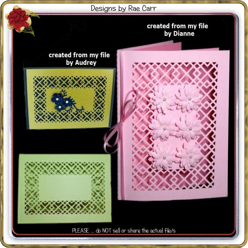 438 Celtic Lattice Greeting Card and Topper - So Fontsy