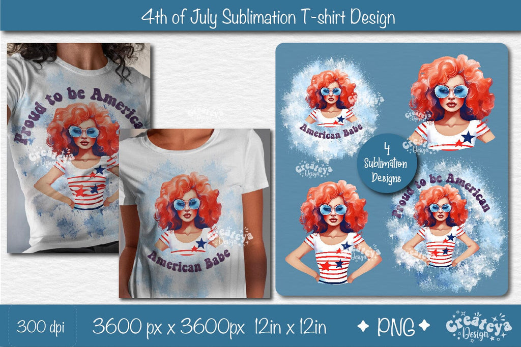 4th of July Sublimation Design| Patriotic USA Sublimation PNG - So Fontsy