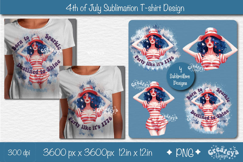 4th of July Sublimation Design| Patriotic USA Sublimation PNG - So Fontsy