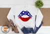 4th of July SVG, American Flag Lips SVG, Lips SVG PNG DXF - So Fontsy