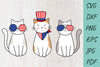 4th of july, USA Flag, Patriotic cats, Independence Day - So Fontsy