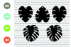 5 Styles Monstera Leaf Earring Svg, Monstera Leaf Earring Template Cut ...