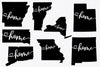 50 States SVG Bundle - Home State SVG Cut File - So Fontsy