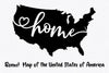 50 States SVG Bundle - Home State SVG Cut File - So Fontsy