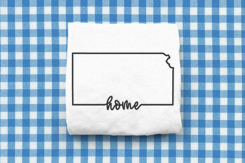 50 US States Home State Outline Embroidery Design Bundle - So Fontsy