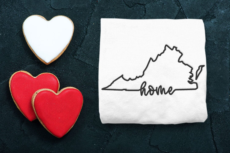 50 US States Home State Outline Embroidery Design Bundle - So Fontsy