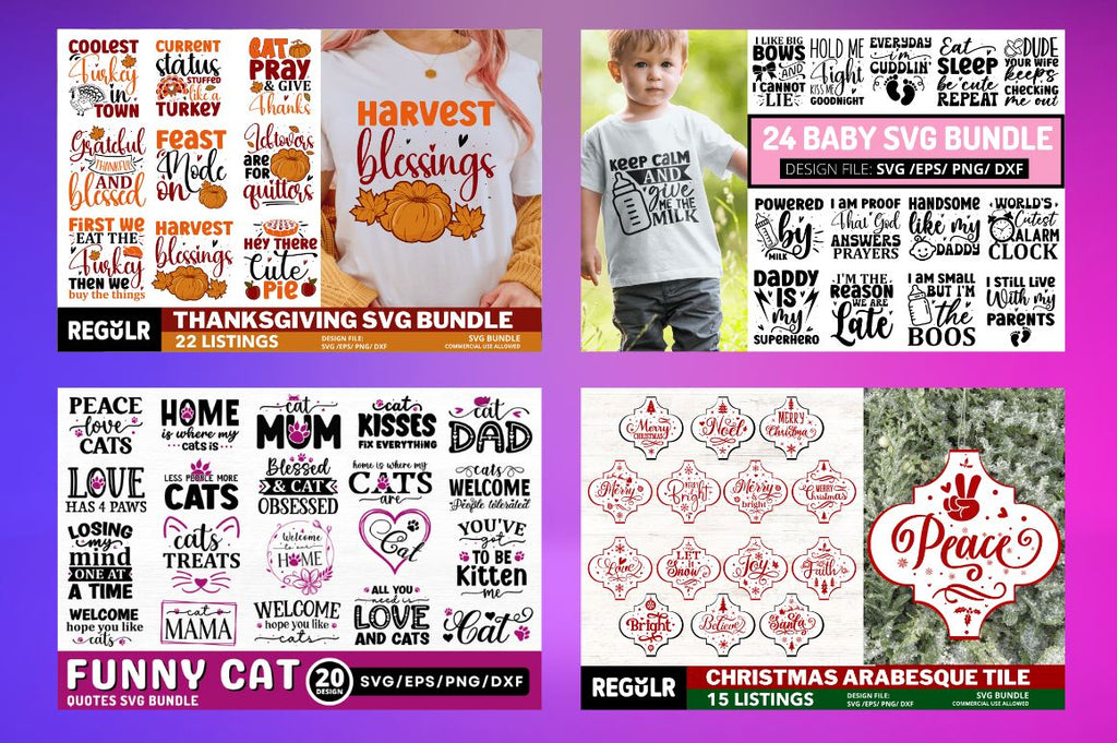 510 The Amazing Craft SVG Bundle, SVG Files for Cricut VOL-5 - So Fontsy